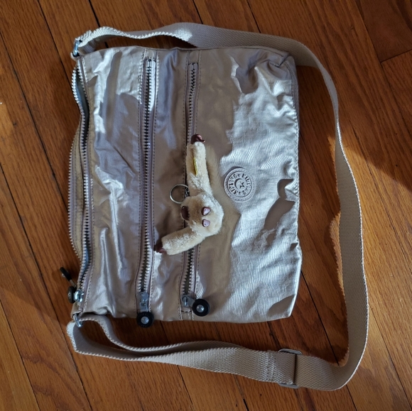 Kipling | Bags | Kipling Gold Crossbody Bag | Poshmark